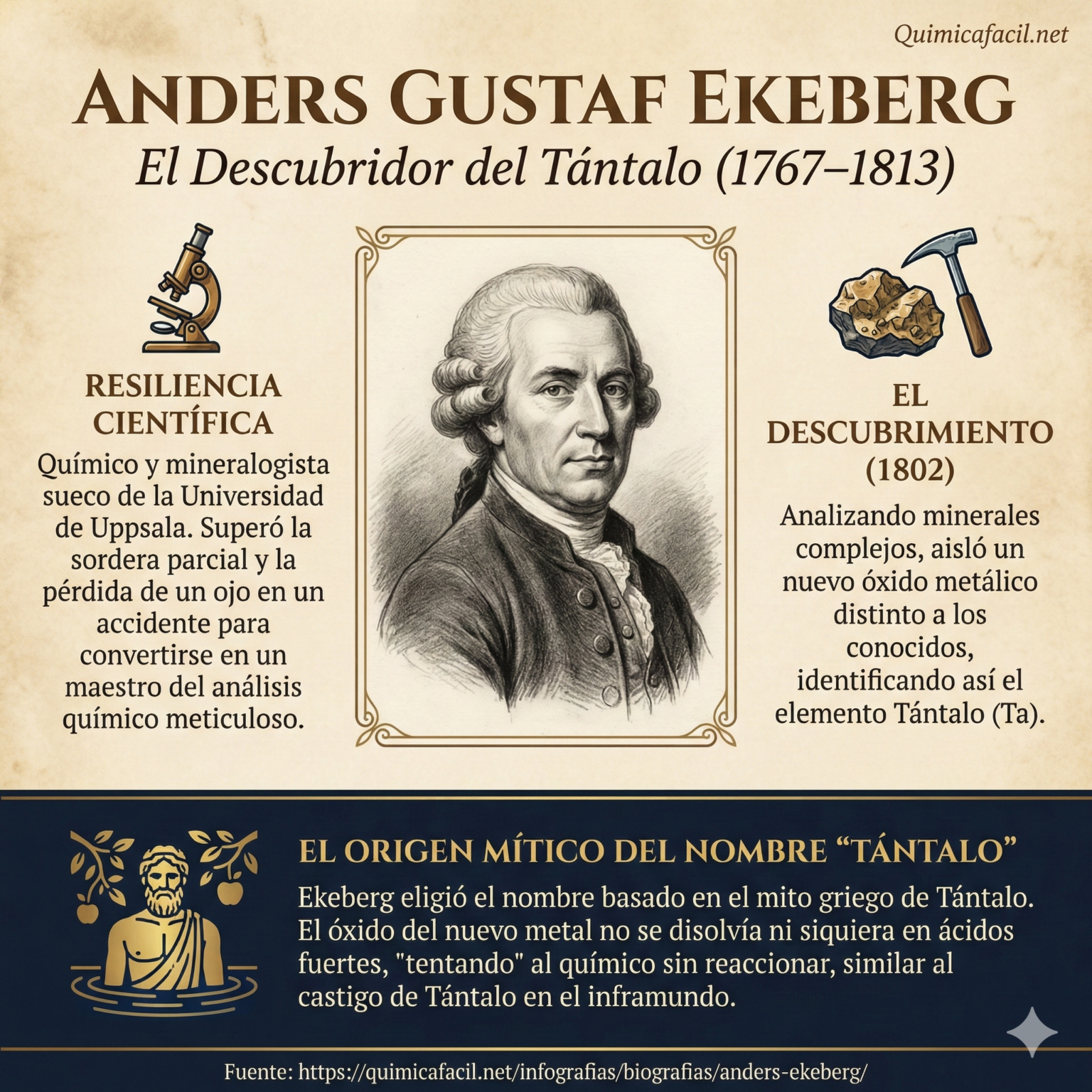 Anders Ekeberg • Biografias • Quimicafacil.net