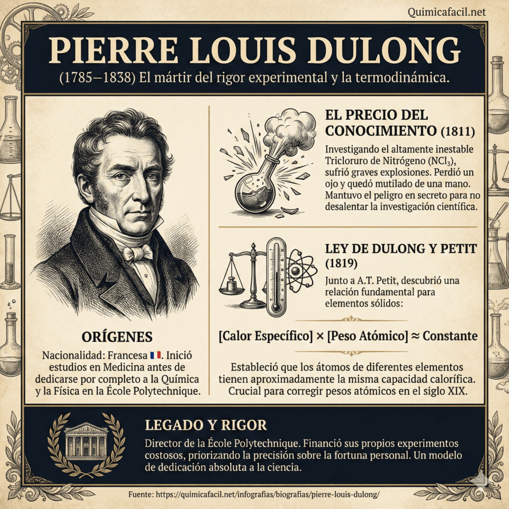 Pierre Louis Dulong • Biografias • Quimicafacil.net